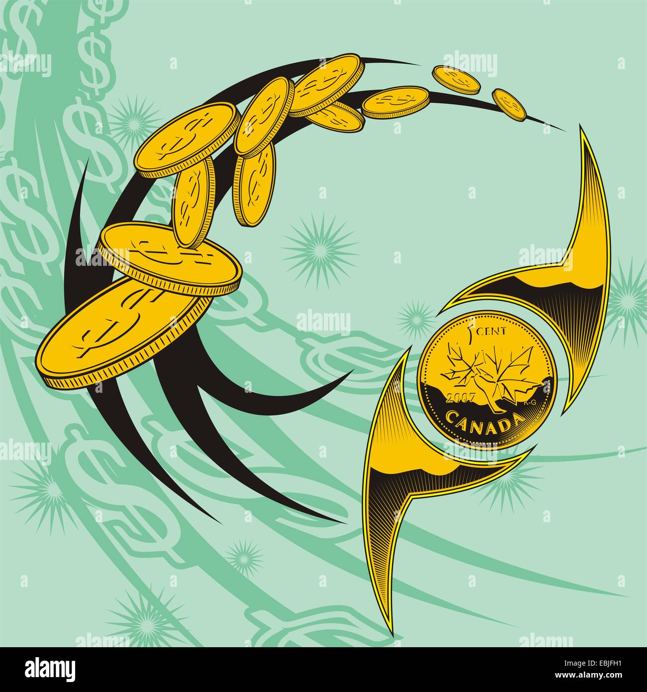 Coins design. set Stock Photo - Alamy