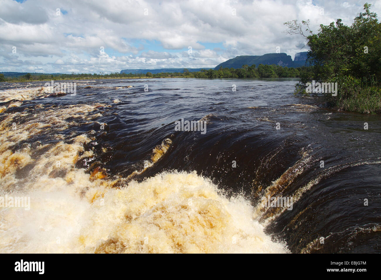 waterfall at Canaima, Venezuela, Canaima National Park Stock Photo - Alamy