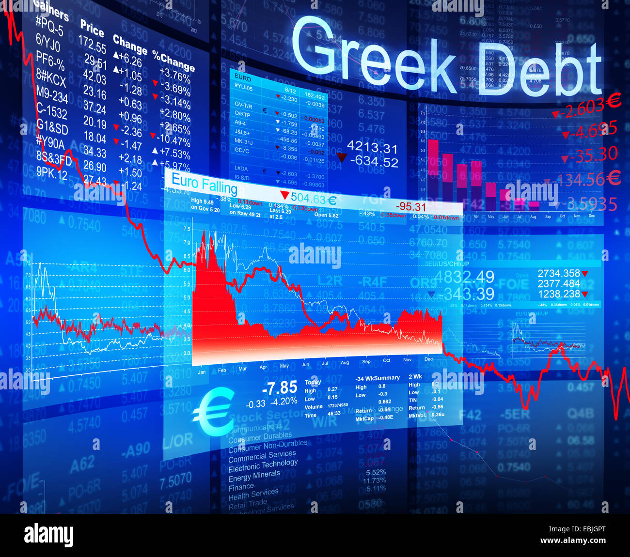 Greek debt crisis Stock Photo - Alamy