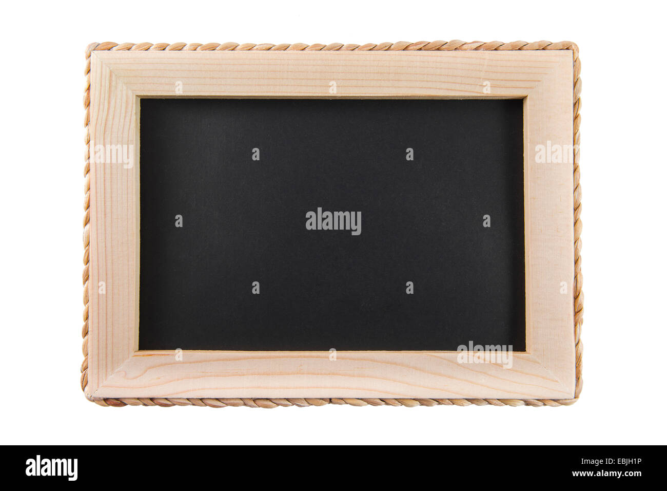 Wood Blackboard frame isolated on white background Stock Photo - Alamy