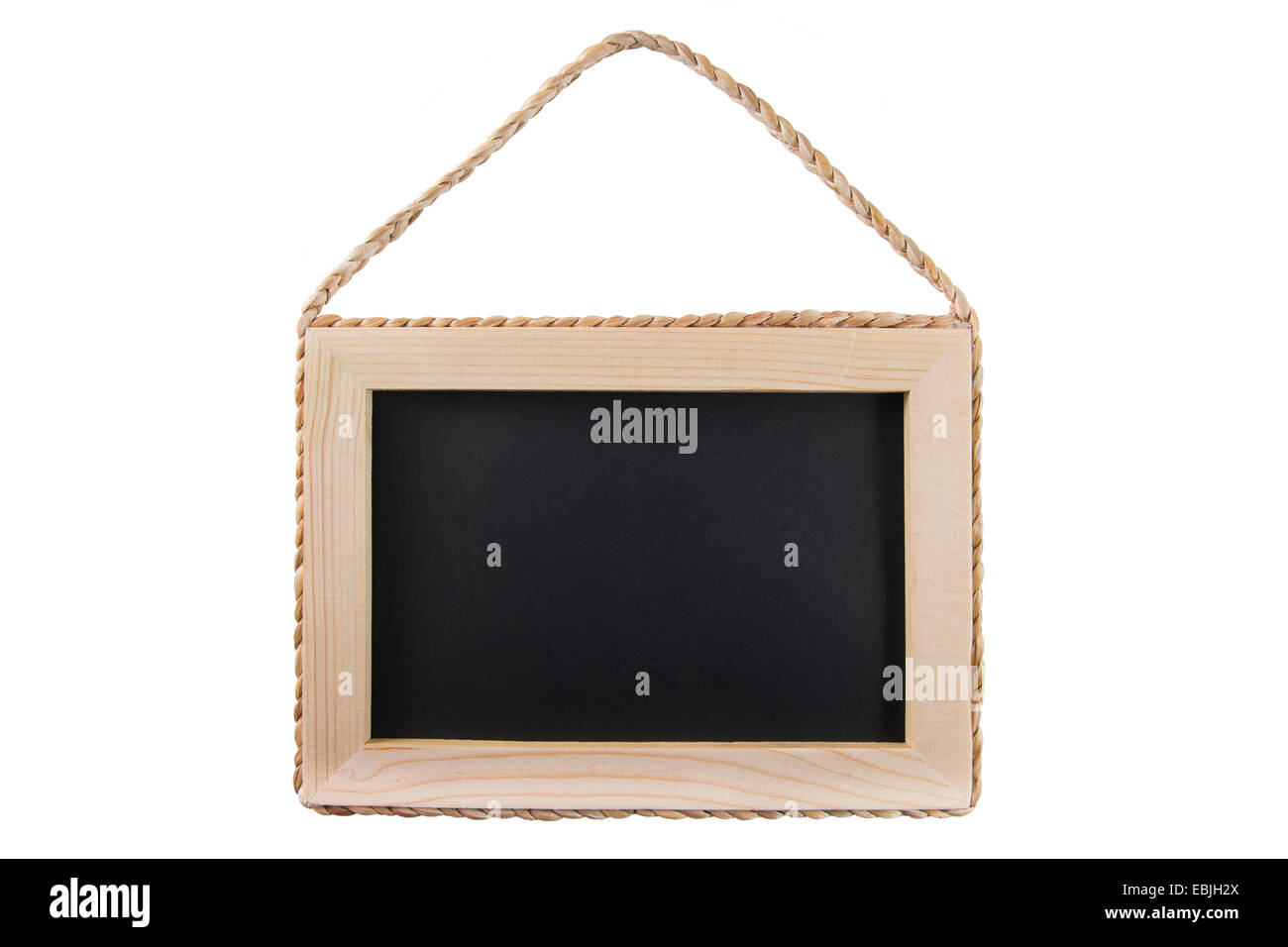 Wood Blackboard frame isolated on white background Stock Photo - Alamy