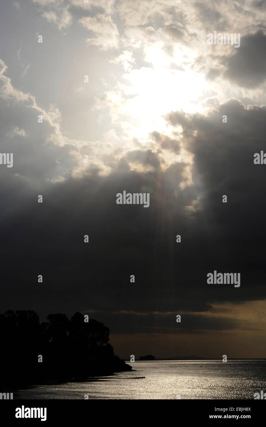 Cloudy sunset sky over sea hi-res stock photography and images - Alamy