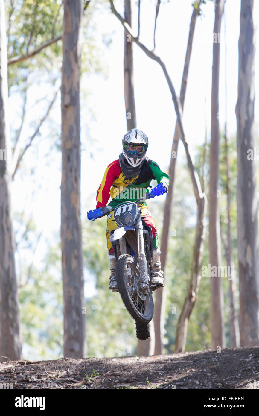 Motocross rider in the air hi-res stock photography and images - Alamy