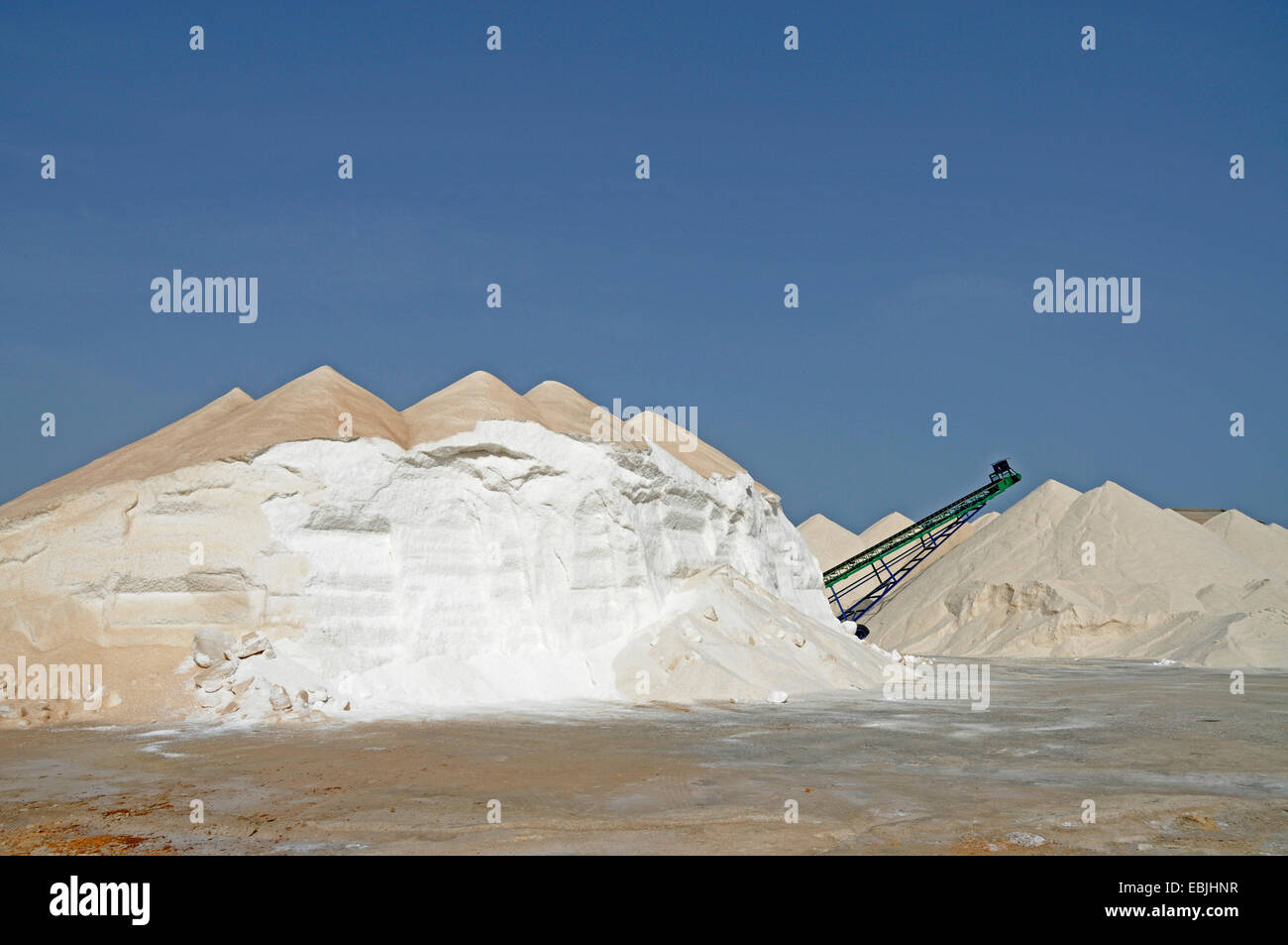 Salt production in Es Trenc, Spain, Balearen, Majorca, Flor de Sal d┤Es ...