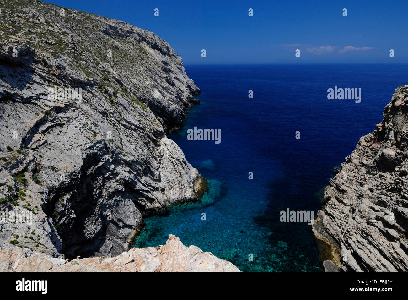 coastal landscape of Pori, Greece, Antikythira, Pori Stock Photo - Alamy