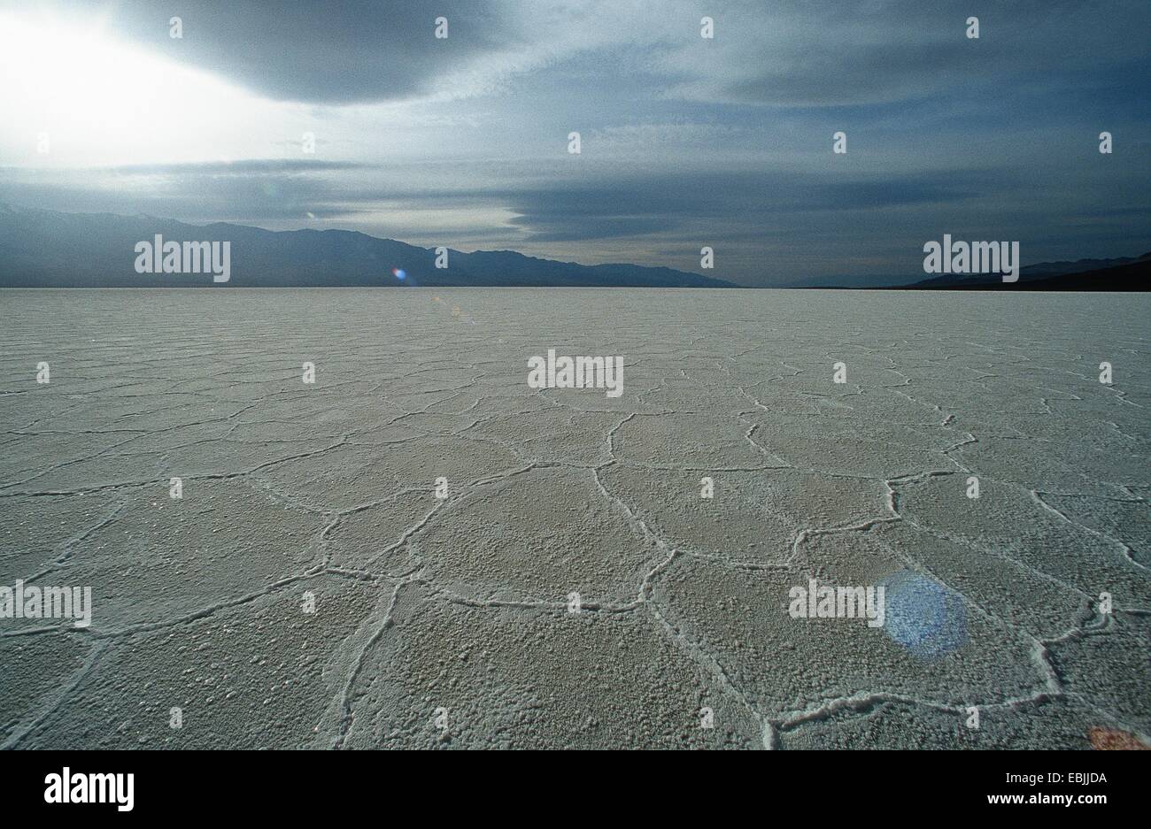Badwater Basin in Death Valley, the lowest point in North America (86 m ...