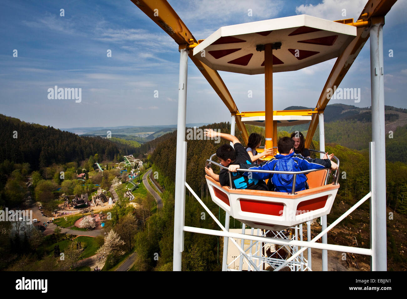Four teenager in big wheel hi-res stock photography and images - Alamy