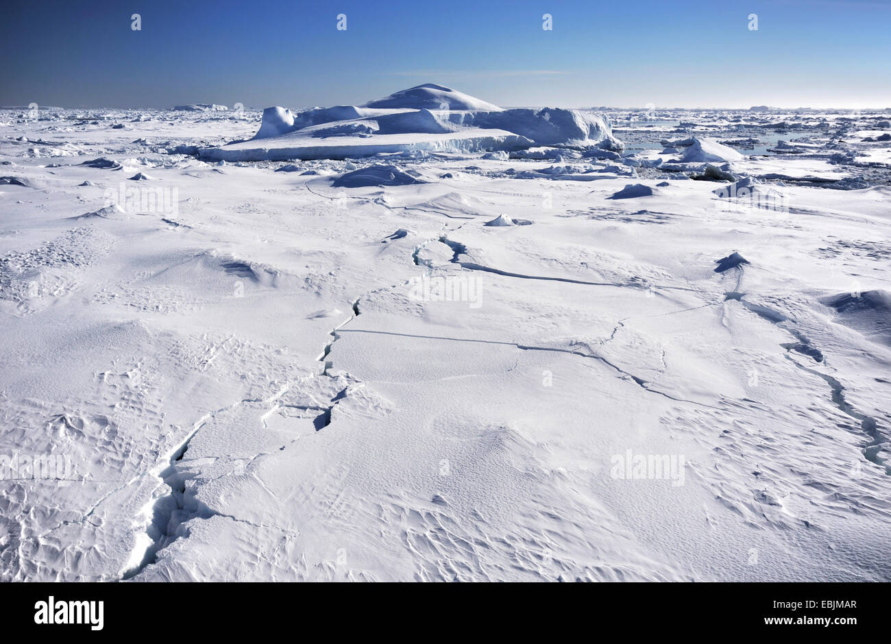 Antarctic iceberg field with blue sky, Antarctica Stock Photo - Alamy