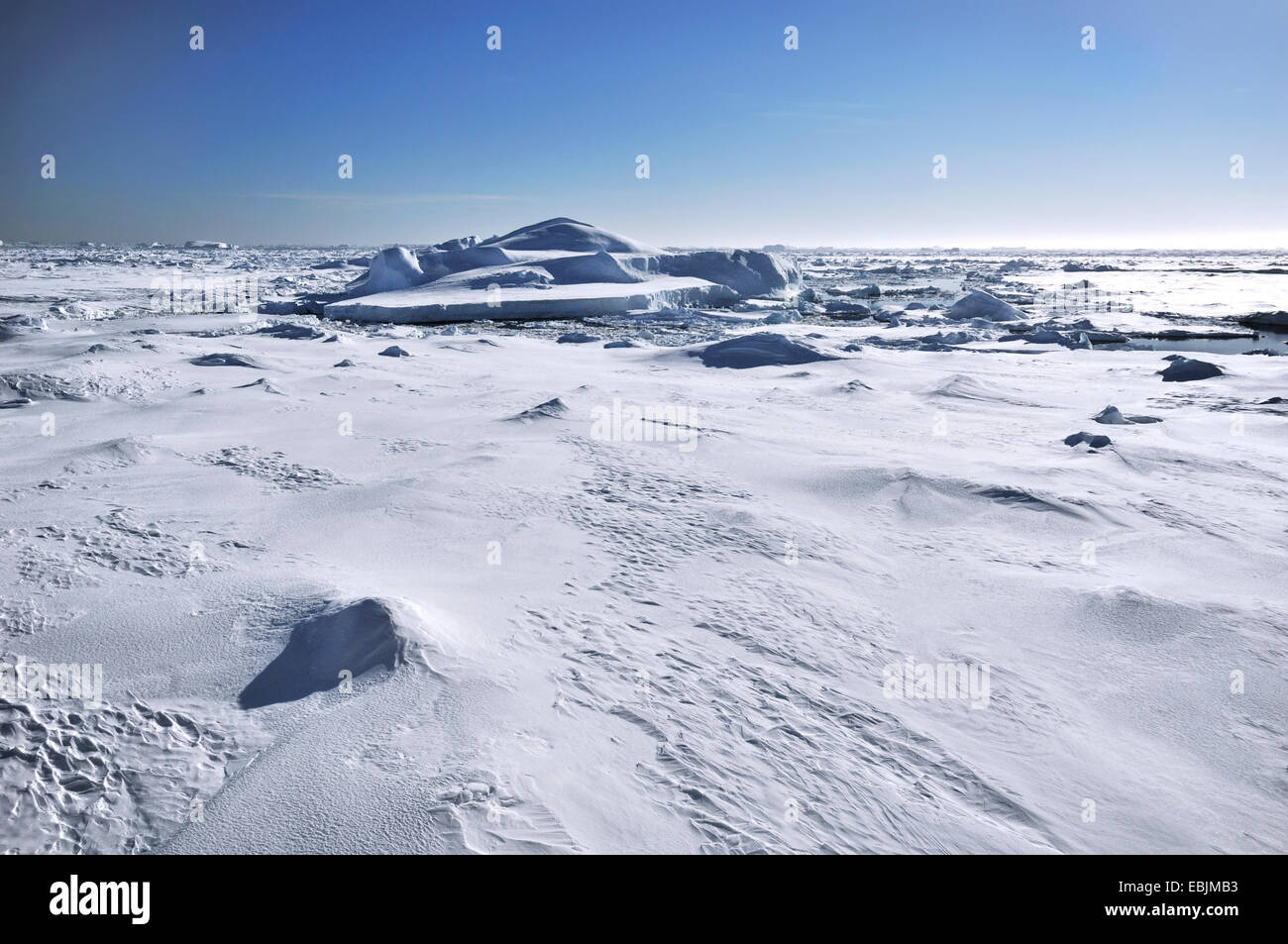 Antarctic iceberg field with blue sky, Antarctica Stock Photo - Alamy