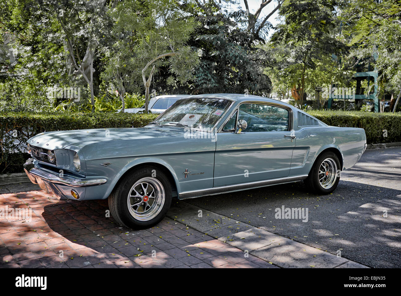 Blue ford mustang cars hi-res stock photography and images - Alamy