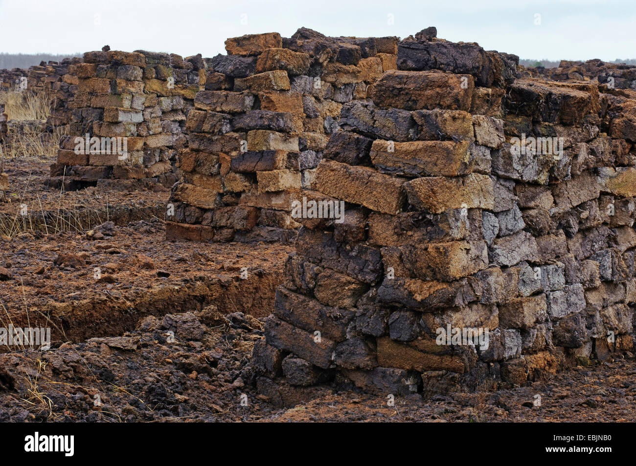 Bales of peat hi-res stock photography and images - Alamy