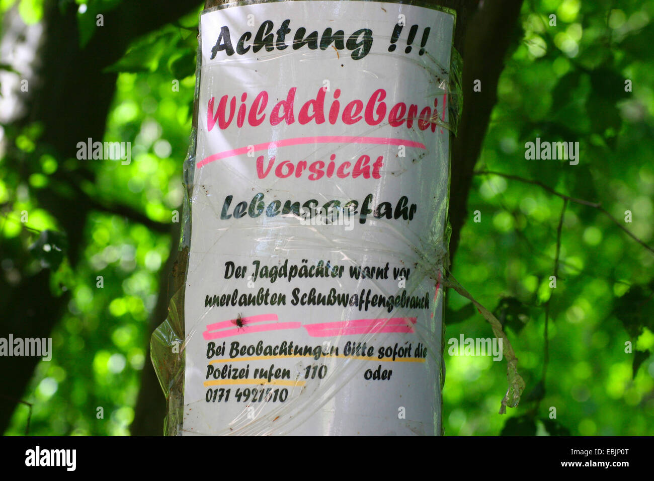 Poaching sign hi-res stock photography and images - Alamy