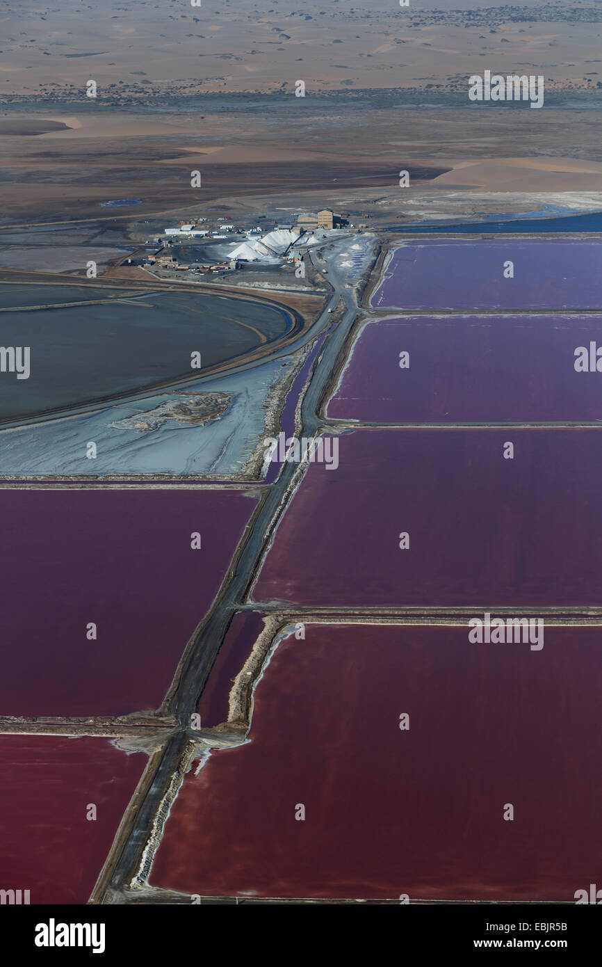 Aerial view of Waly salt mine, Skeleton Coast, Namibia Stock Photo - Alamy