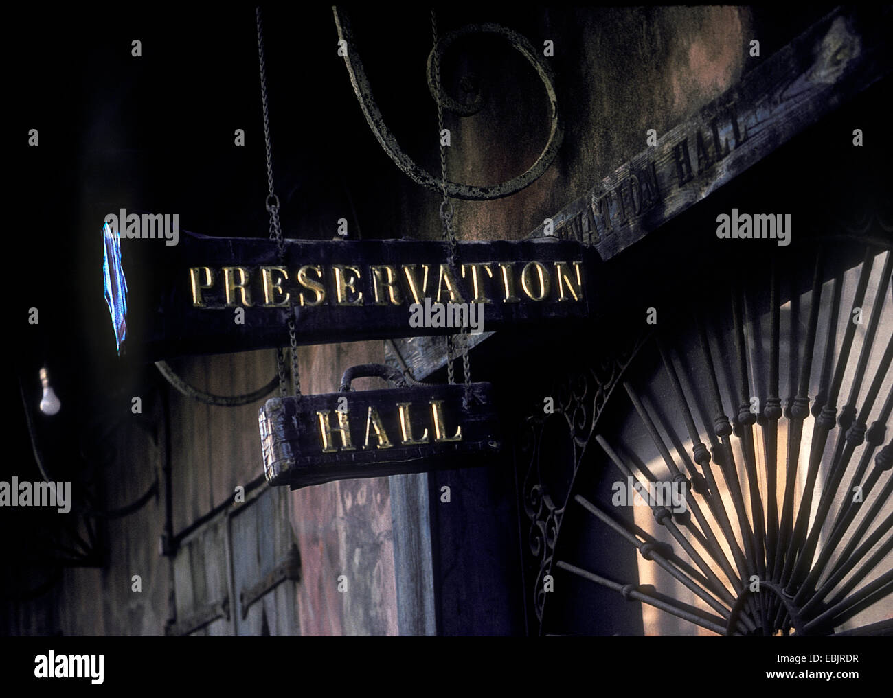 Preservation Hall Jazz venue in New Orleans Louisiana USA 1984 Stock ...