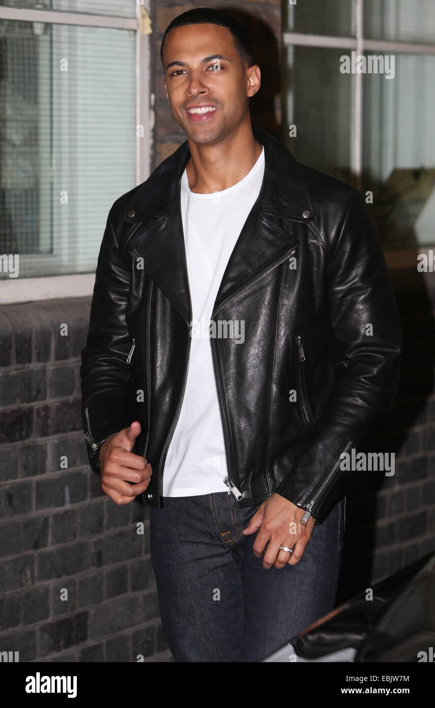 Marvin Humes outside the ITV studios Featuring: Marvin Humes Where ...
