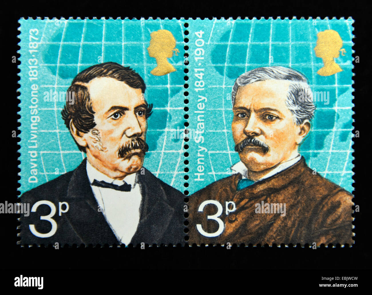 Postage stamps. Great Britain. Queen Elizabeth II. British Explorers ...