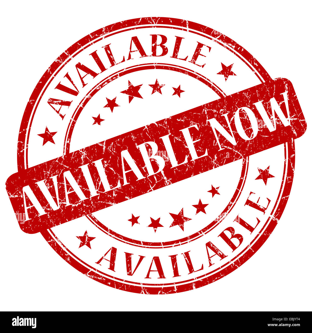 Available now red stamp Stock Photo - Alamy