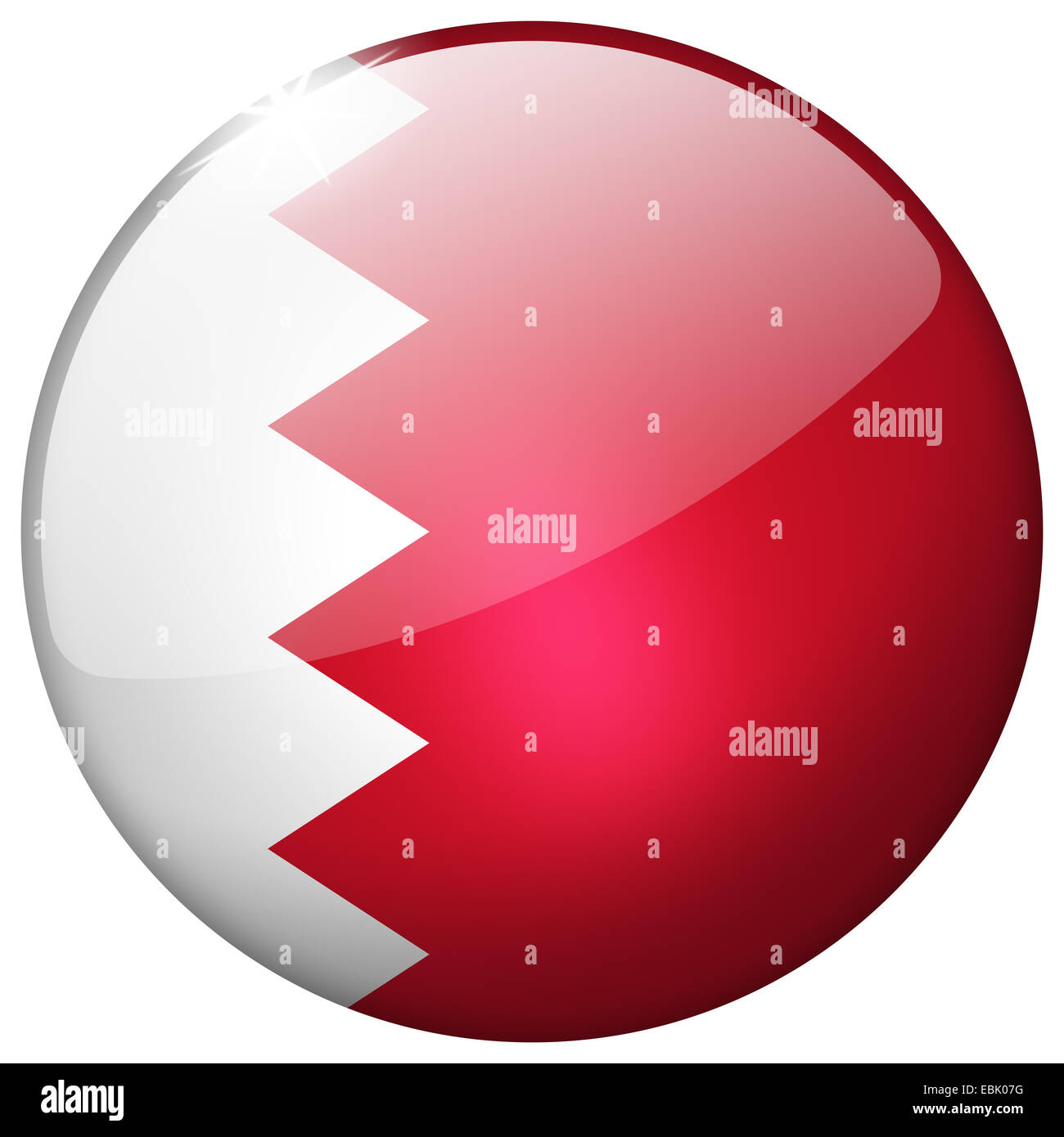 Bahrain Round Glass Button Stock Photo - Alamy