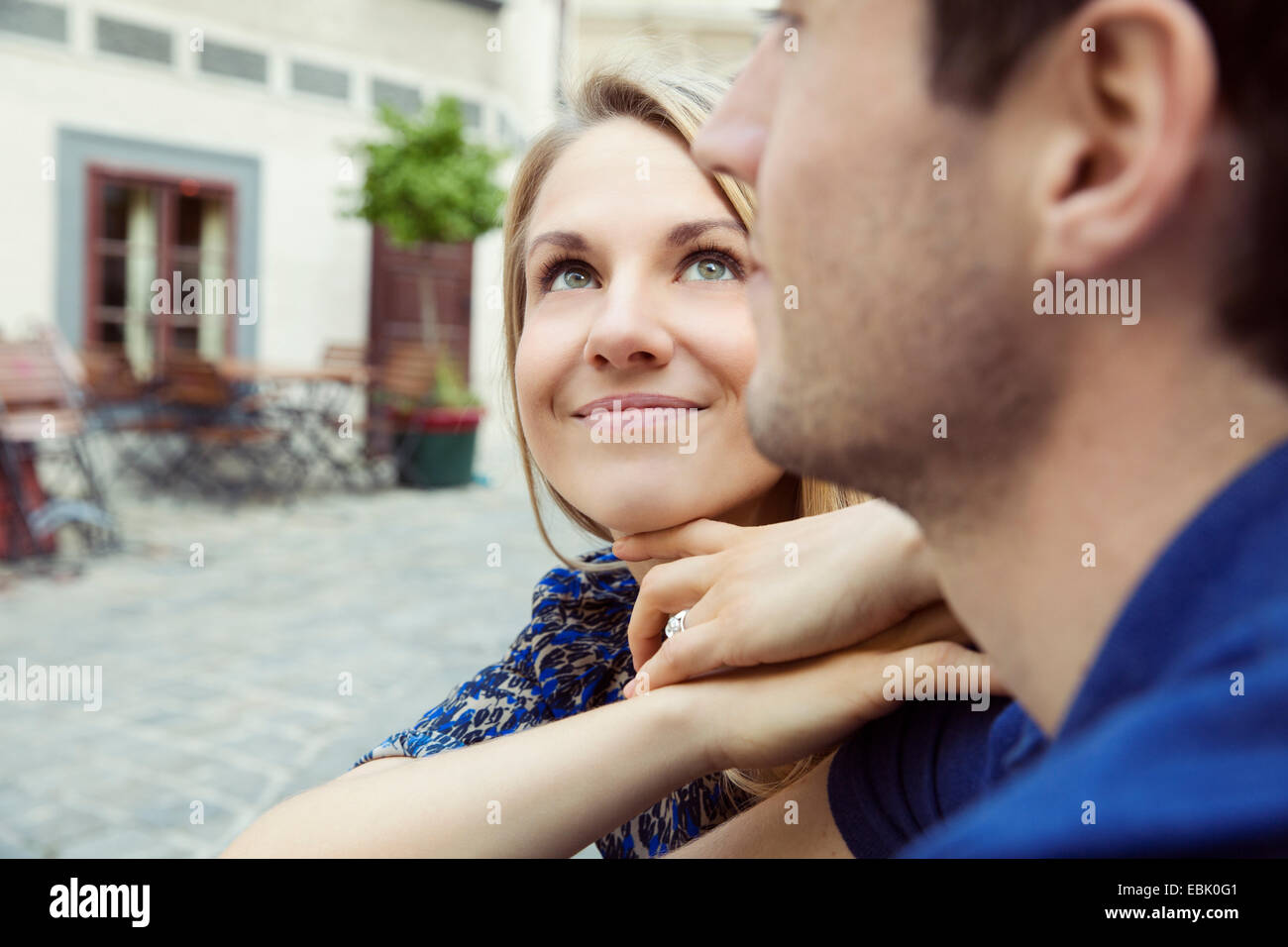 Old man young woman close up hi-res stock photography and images - Alamy