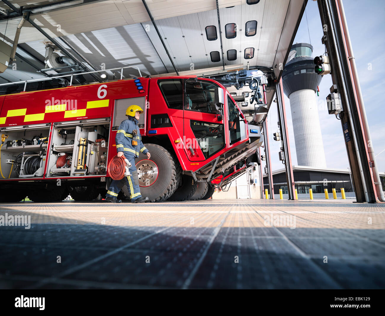 Fireman transport hi-res stock photography and images - Alamy