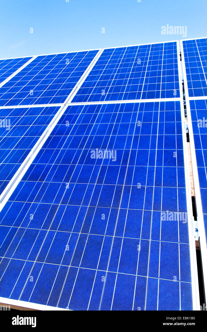 solar plant and blue sky Stock Photo - Alamy