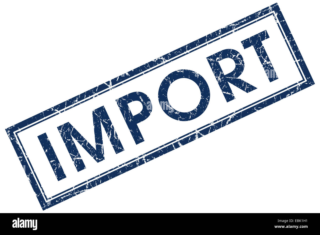 import blue square stamp Stock Photo - Alamy