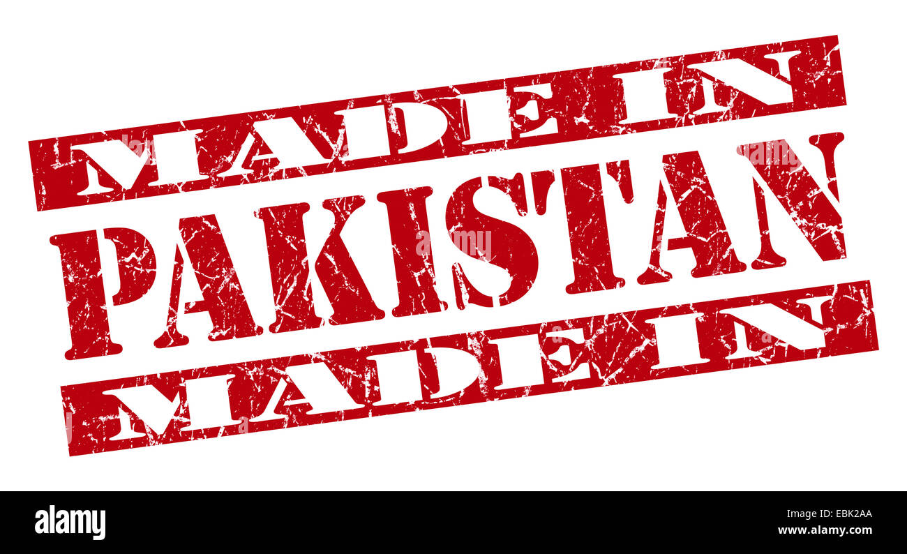 made in Pakistan grunge red stamp Stock Photo - Alamy