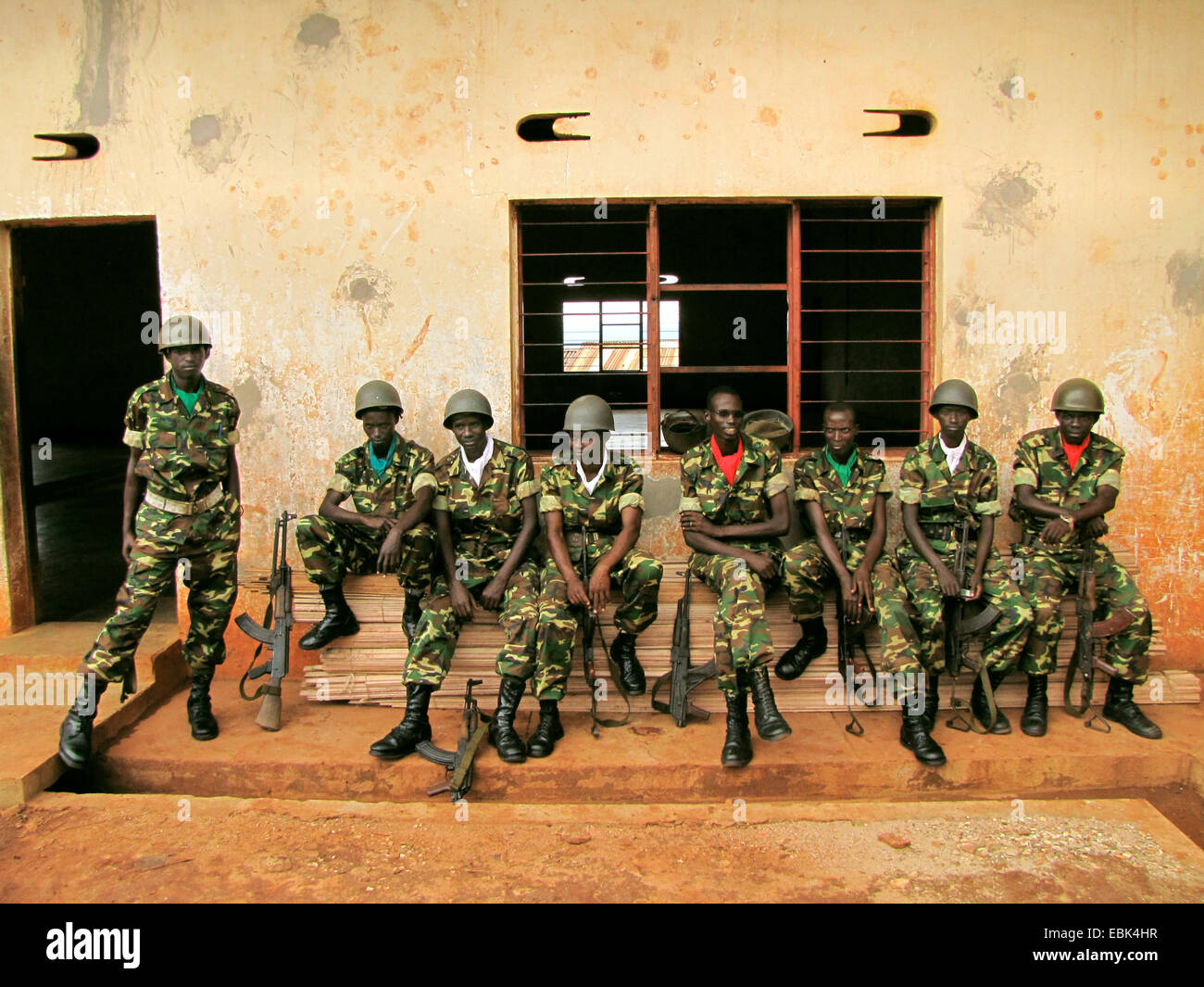 guard of honour of the burundian army at the festivities for the ...