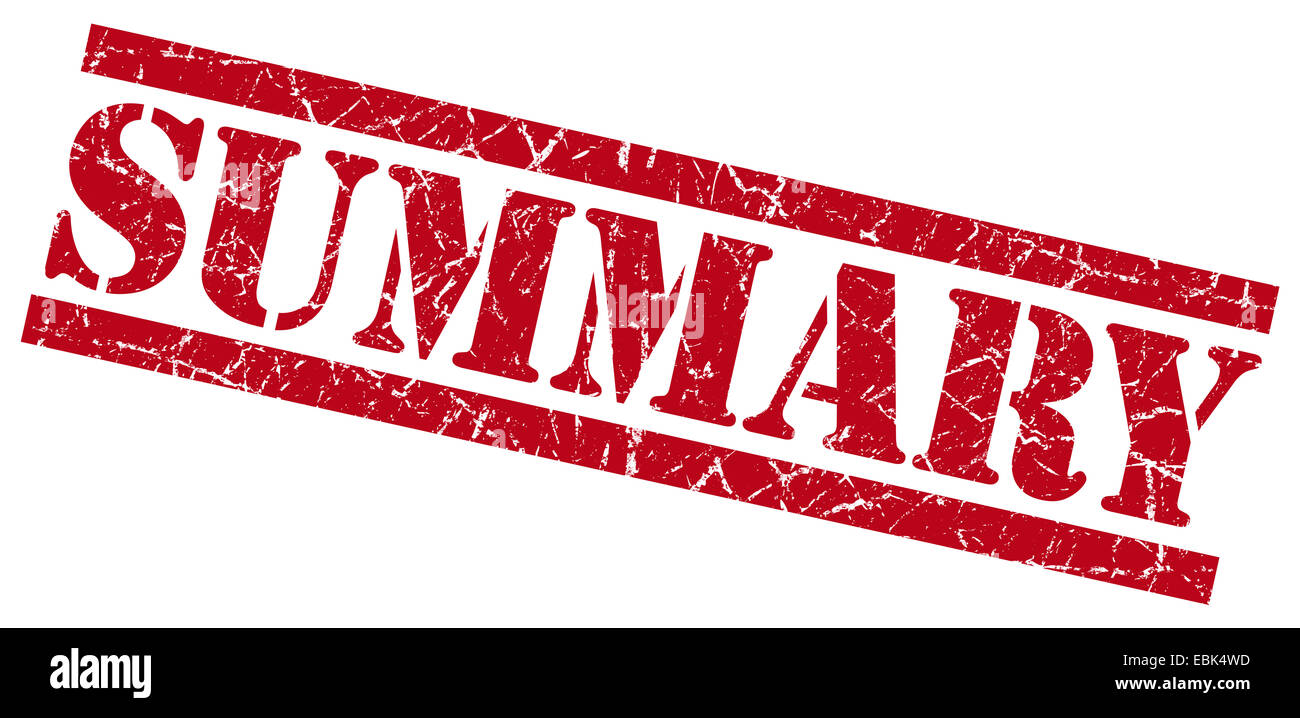 summary red square grunge textured isolated stamp Stock Photo - Alamy