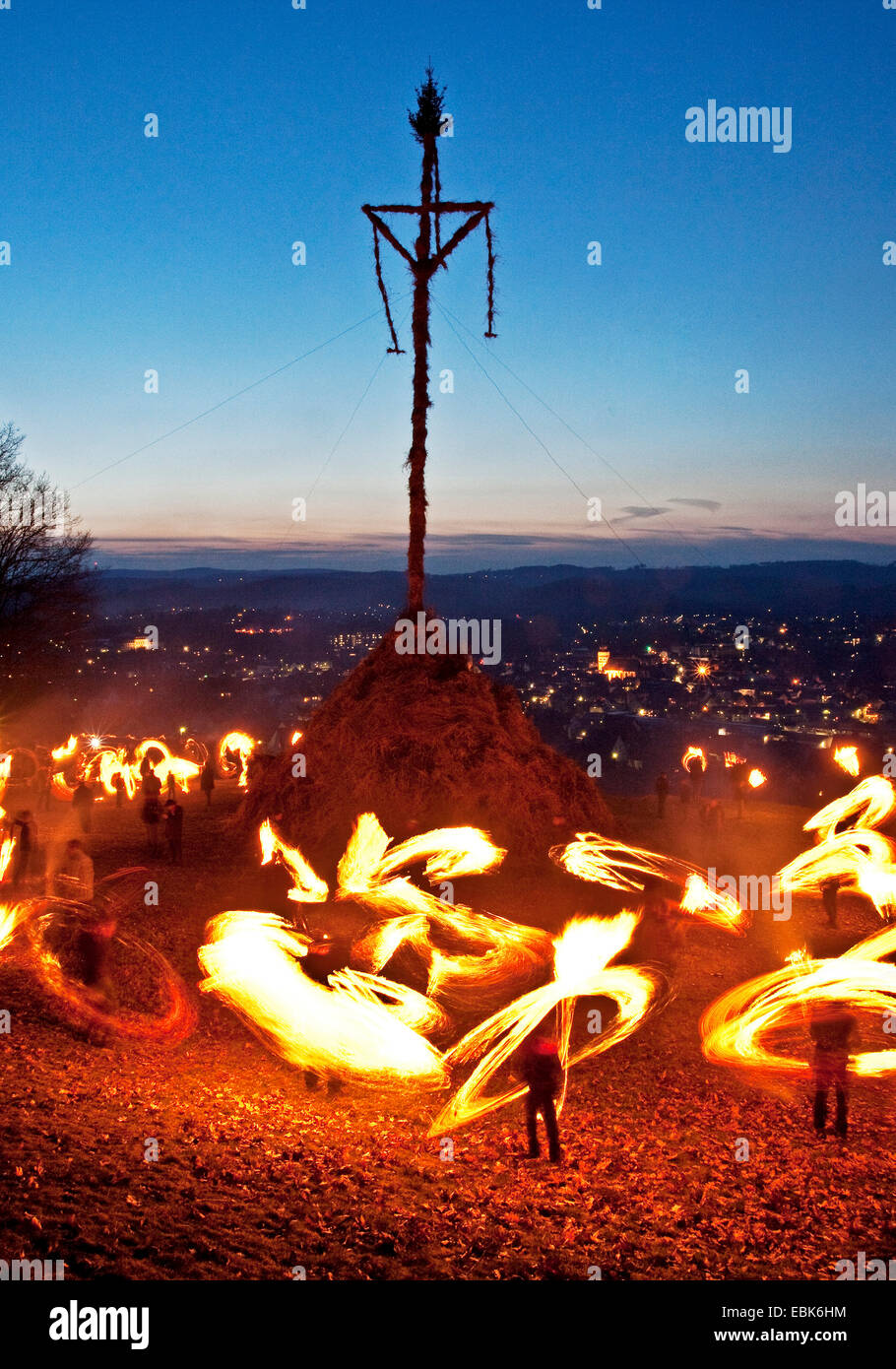 Traditional torch swaying poskebrueder easter hi-res stock photography ...