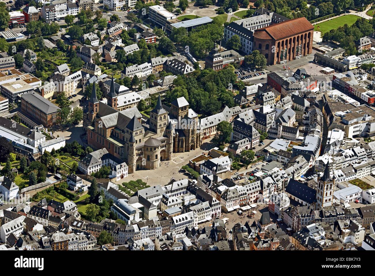 Aerial view trier cathedral saint hi-res stock photography and images ...