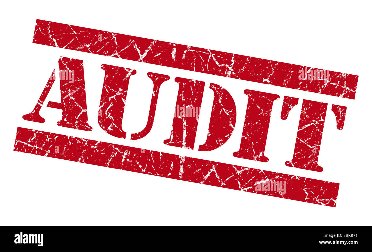 Audit grunge red stamp Stock Photo - Alamy