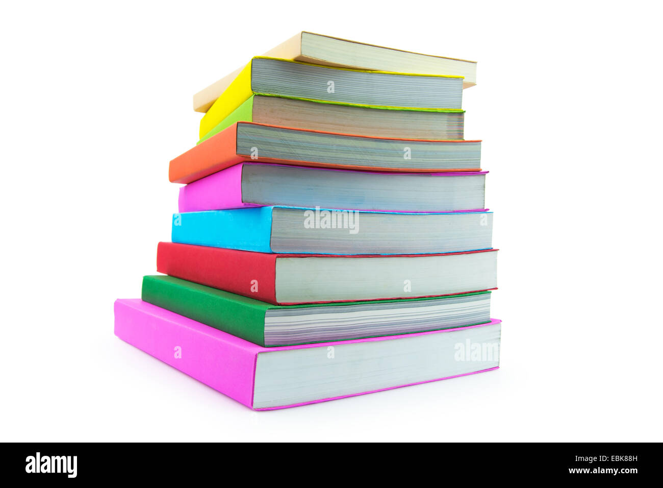 Books isolated on white background. Concept of education Stock Photo ...