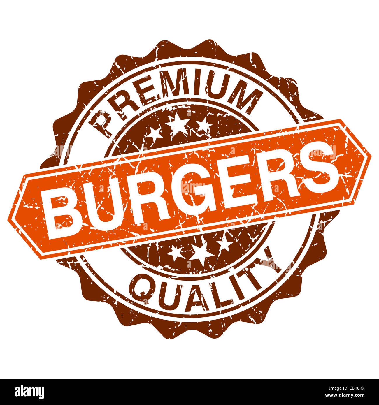 Burgers grungy stamp isolated on white background Stock Photo - Alamy