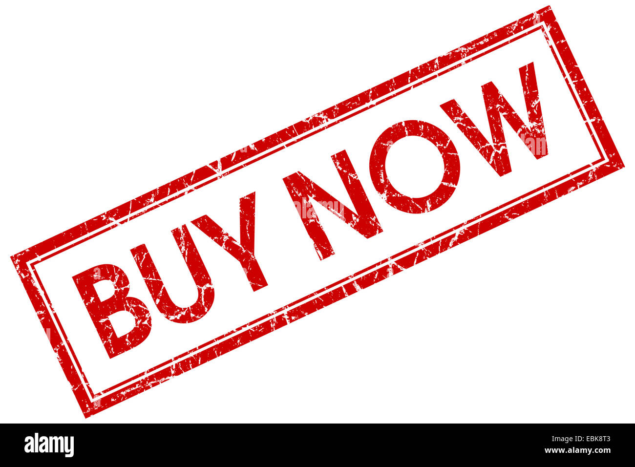buy now red square stamp isolated on white background Stock Photo - Alamy