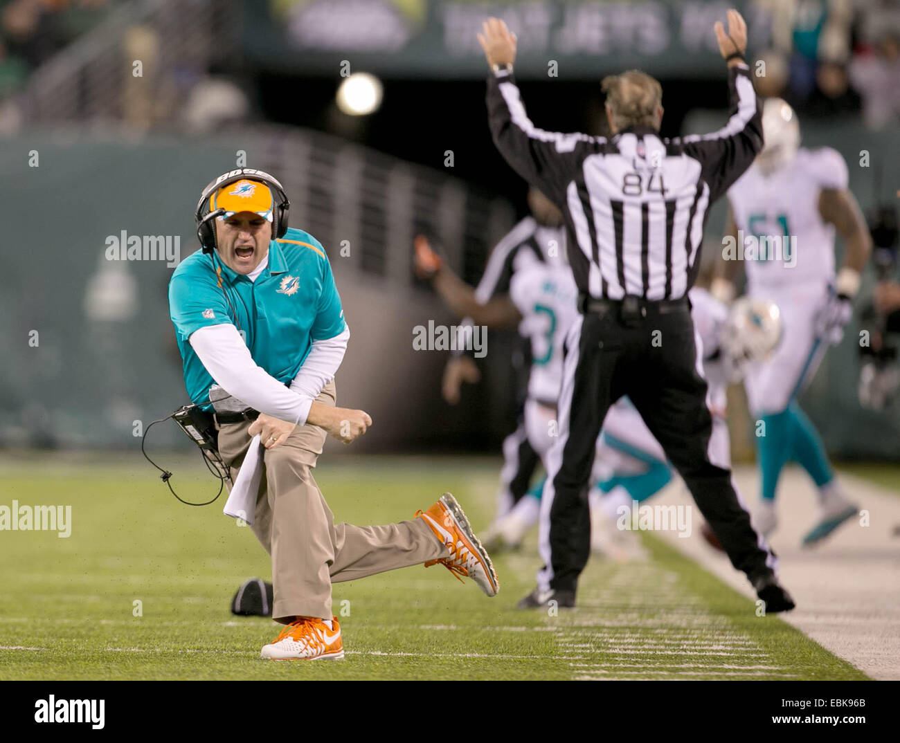 Dec. 1, 2014 - East Rutherford, Florida, U.S. - Miami Dolphins special ...