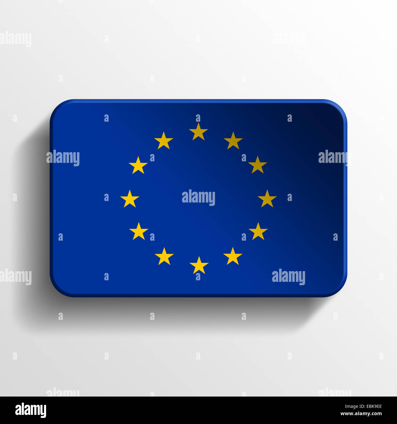 EU 3D button Stock Photo - Alamy
