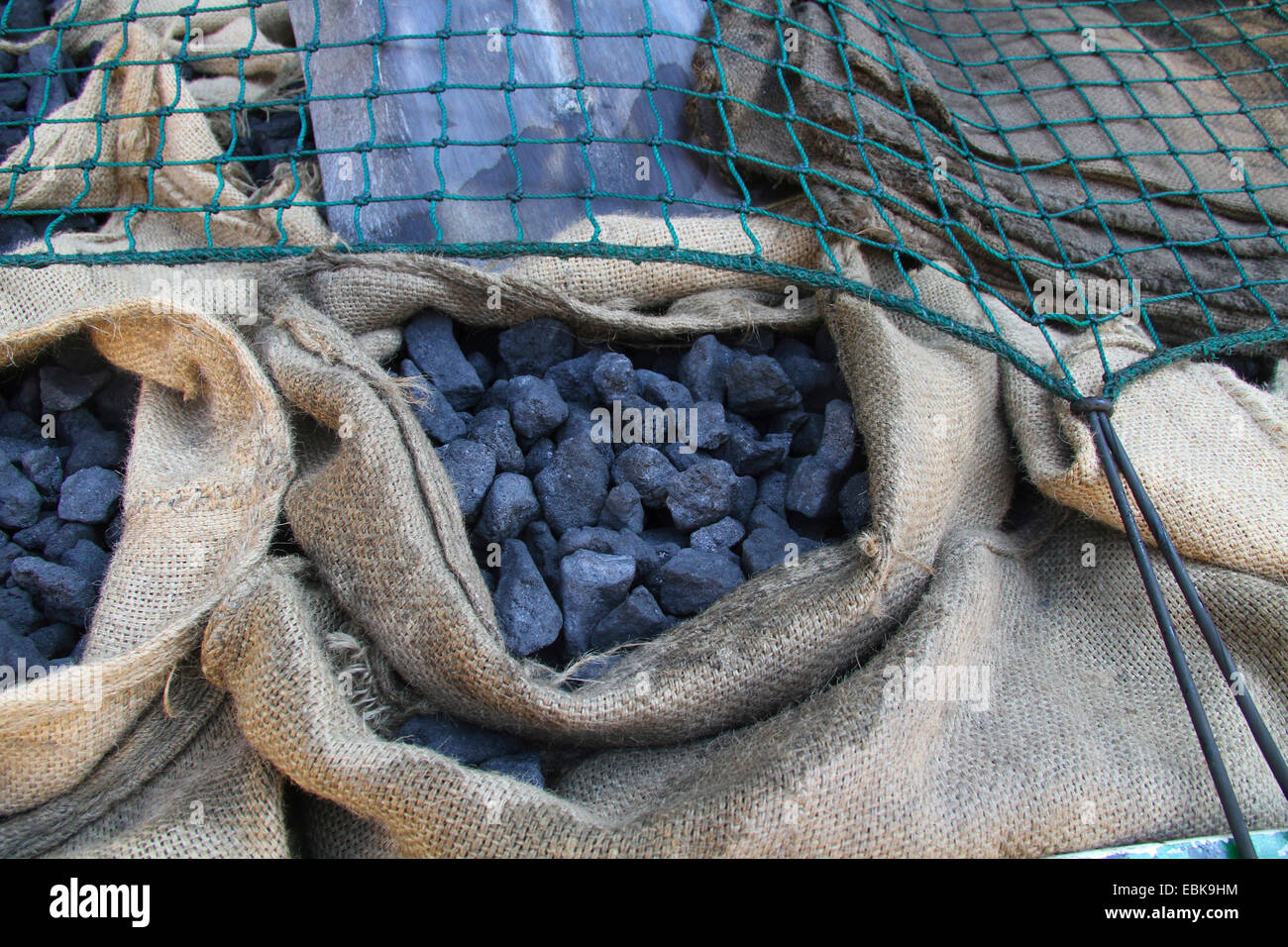 coking coal in sacks on a van, Germany Stock Photo - Alamy