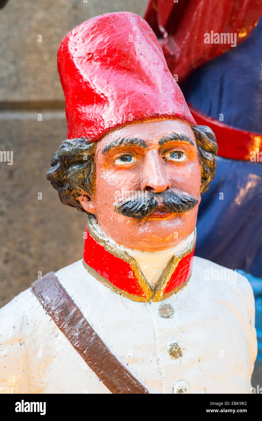 Ships figurehead of General Gordon of Khartoum at the National Maritime ...