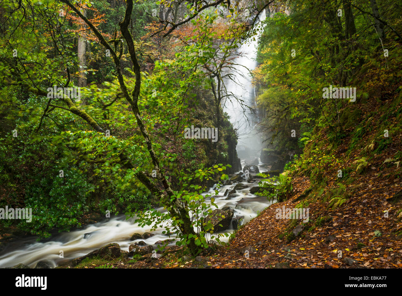 Grey Mare's Tail waterfall, Kinlochleven, Scottish Highlands, Scotland ...