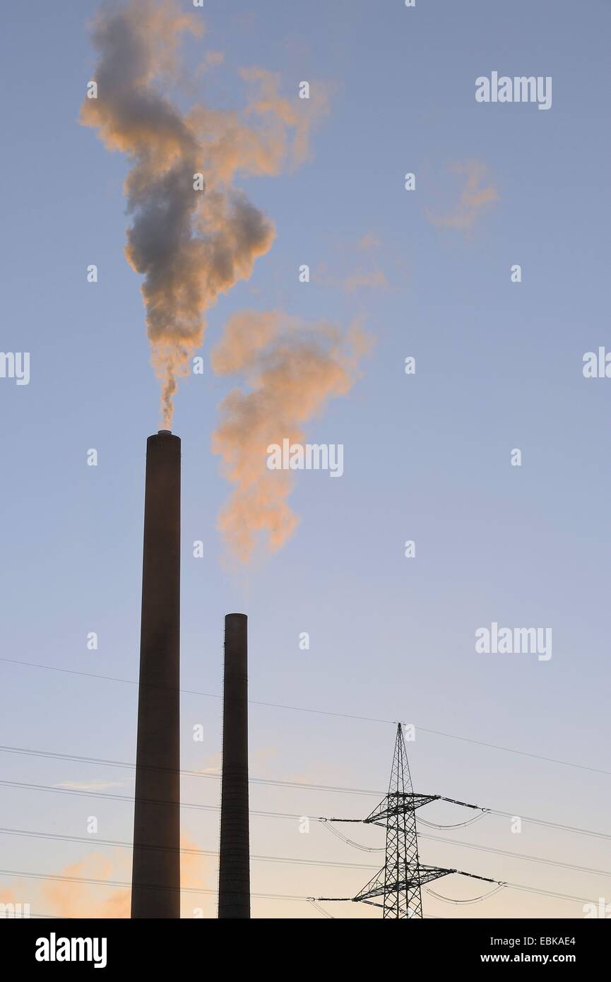 Heavy industry smoking chimneys chimney stacks hi-res stock photography ...