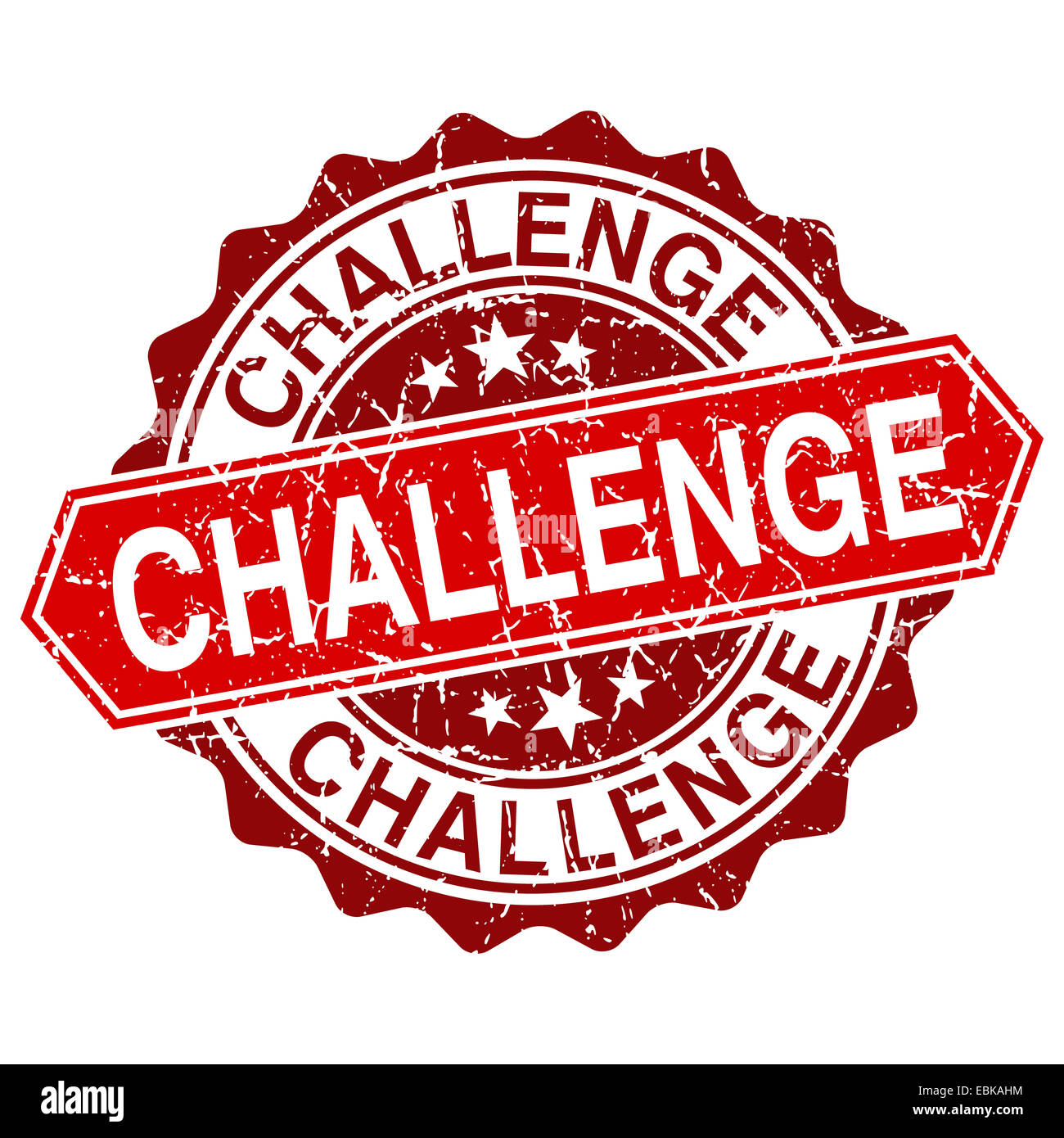 Challenge red vintage stamp isolated on white background Stock Photo ...