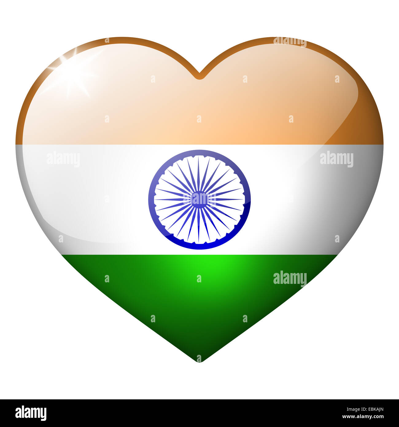 india heart button Stock Photo - Alamy