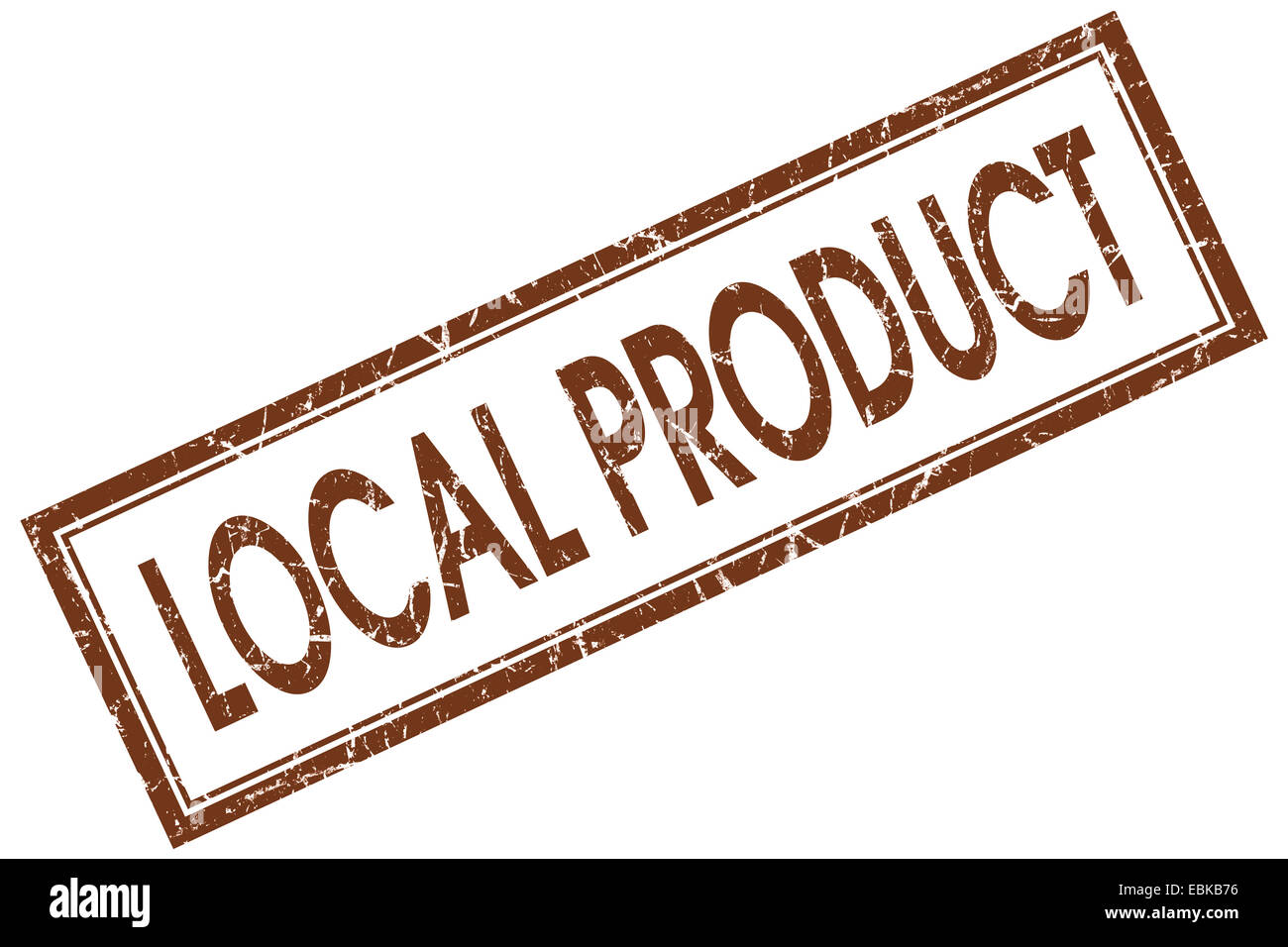 local product brown square stamp isolated on white background Stock ...
