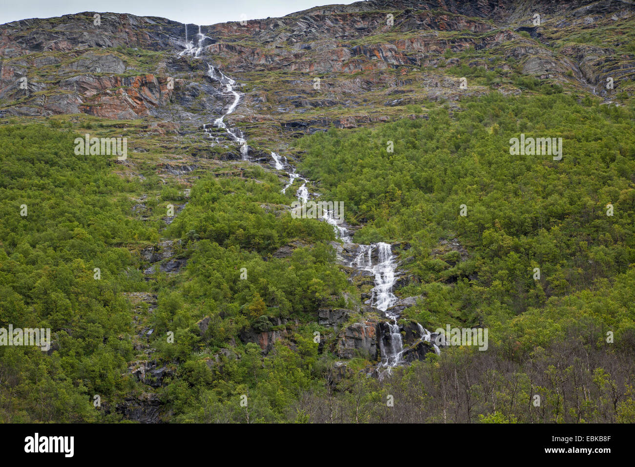 waterfall to Driva, Norway, Dovrefjell Sunndalsfjella National Park ...