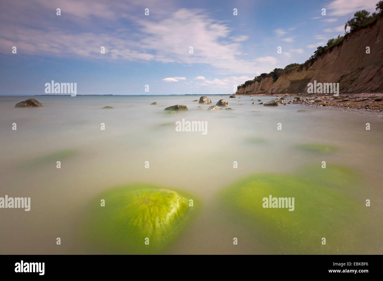 coastal landscape on Hiddensee, long-time exposure, Germany ...