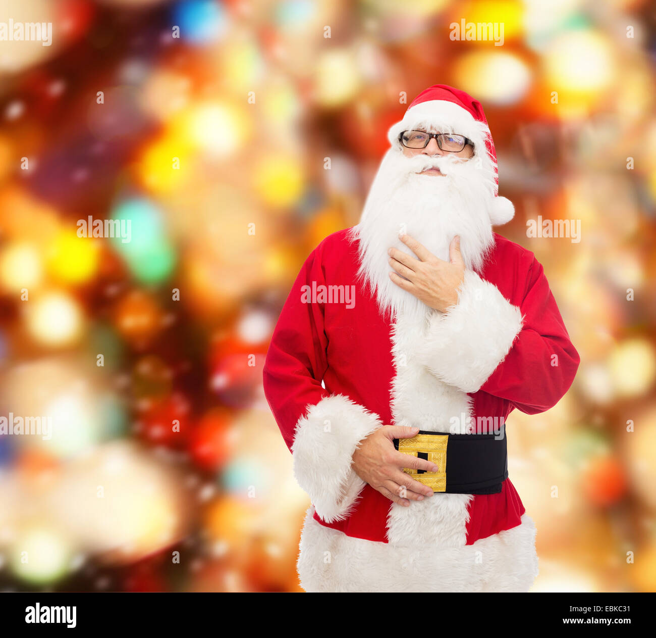 man in costume of santa claus Stock Photo - Alamy
