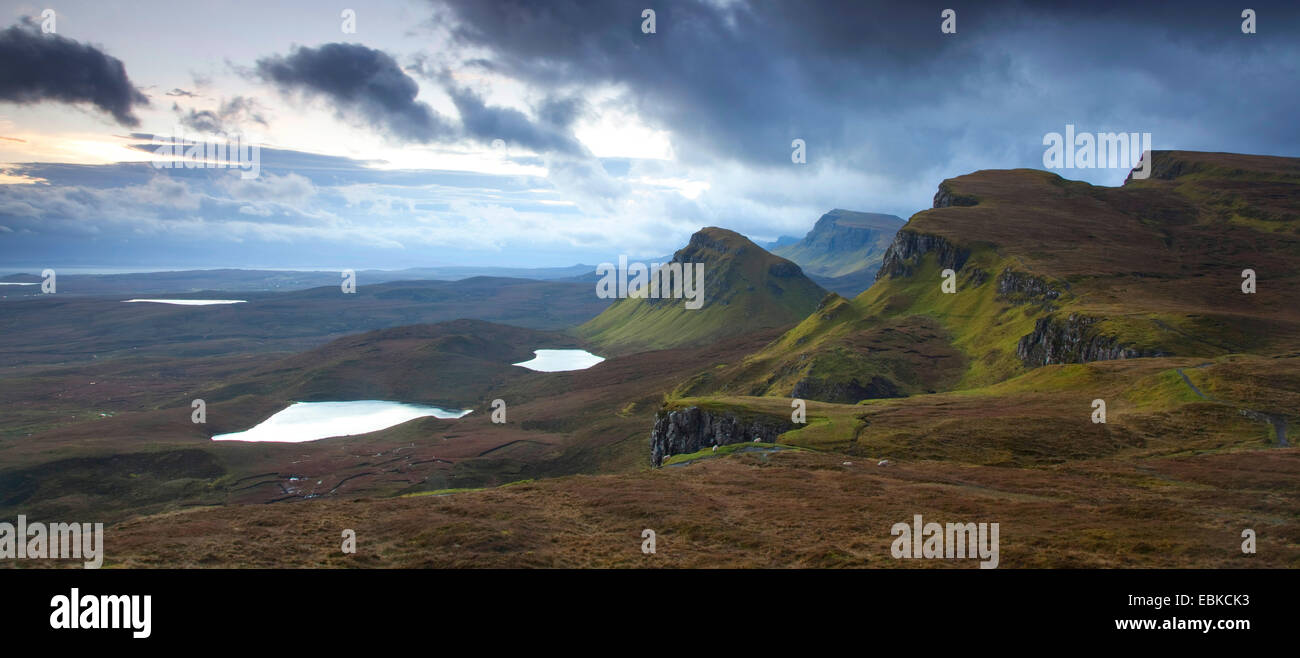 Trotternish Ridge, United Kingdom, Scotland, Isle Of Skye, Quiraing ...