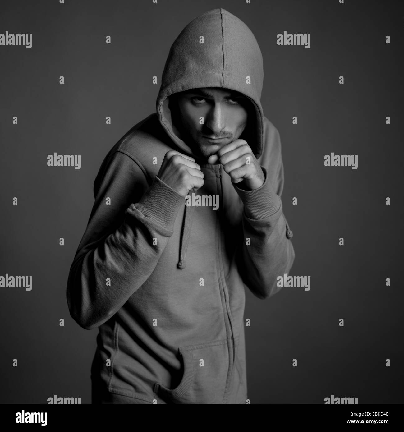 Muscle boxer Black and White Stock Photos & Images - Alamy