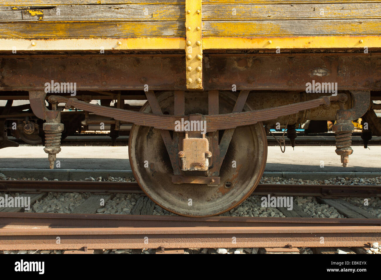 Old Locomotive wheel Stock Photo - Alamy